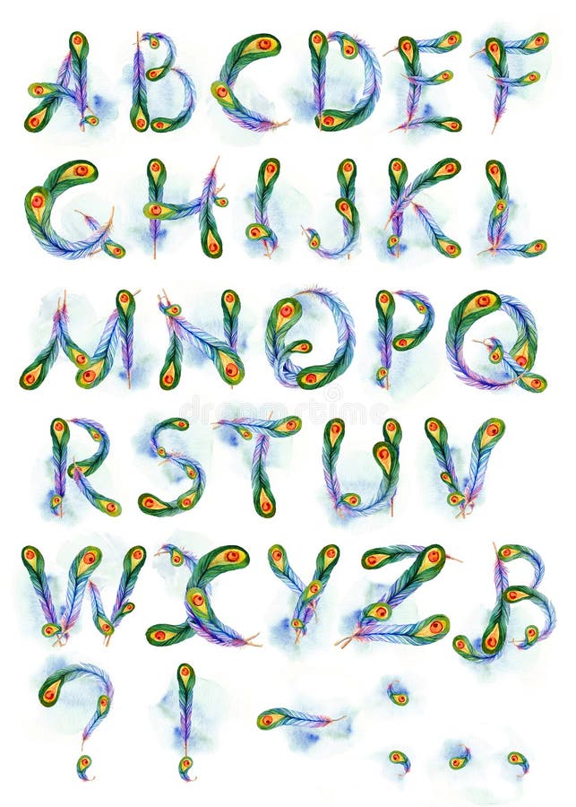 Phoenix alphabet stock illustration. Illustration of fantastic - 25561688