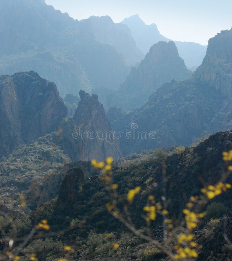 Phoenix, Arizona. Apache Trail Scenery Stock Photo - Image of winding ...