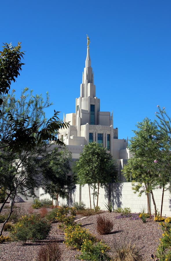 Phoenix, AZ LDS Temple Mormon Editorial Photo - Image of religion ...