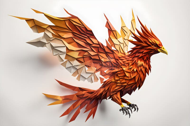 Phoenix Bird,3d Illustration.Ai Generation Stock Illustration ...
