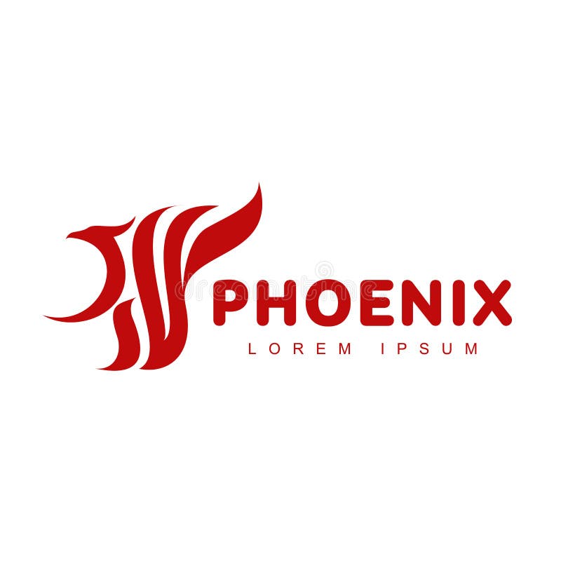 Phoenix bird logo stock illustration. Illustration of label - 101957838