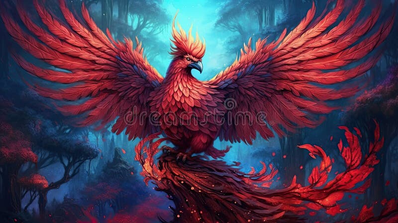 The Phoenix Bird, Rising from the Ashes, is a Fiery Legendary Bird ...