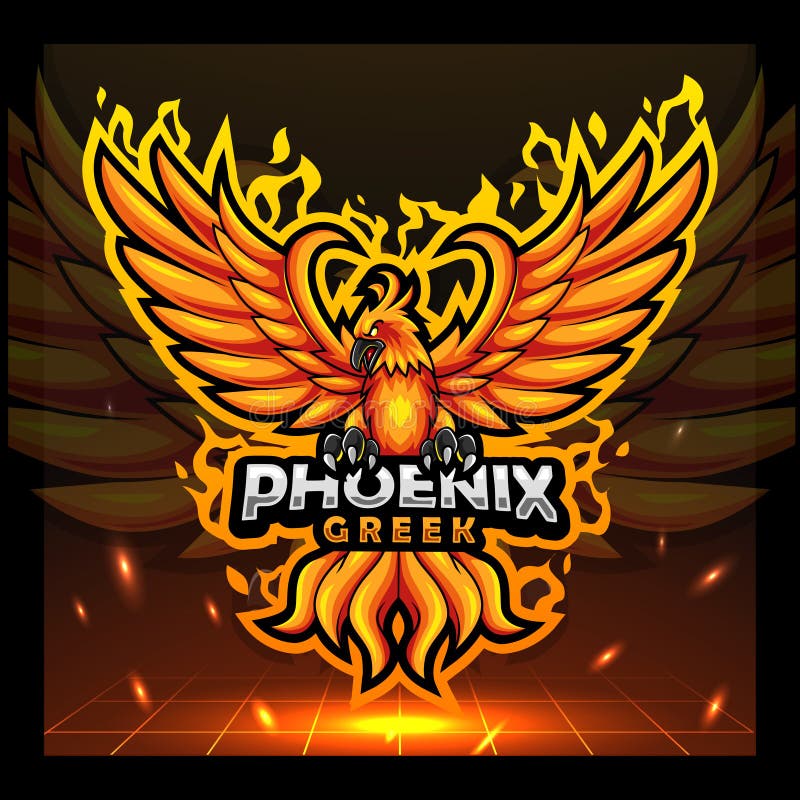 Phoenix Bird Mascot. Esport Logo Design Stock Vector - Illustration of ...