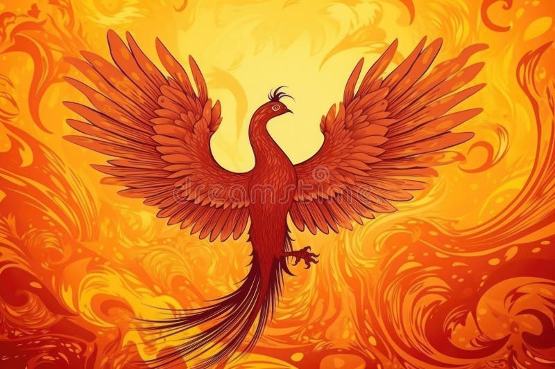 Phoenix Bird Rebirth Ash Stock Illustrations – 96 Phoenix Bird Rebirth ...