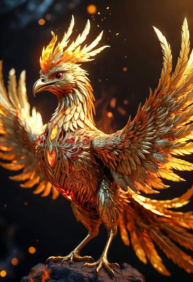 The Phoenix Bird, Rising from the Ashes, is a Fiery Legendary Bird ...