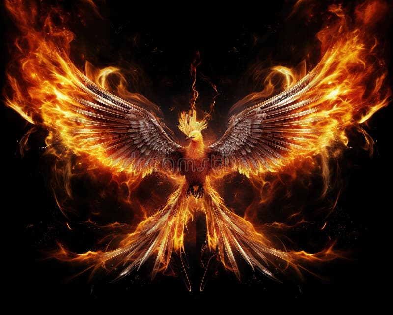 A Phoenix in Fire Symbol Rebirth a Phoenix in Fire Symbol Rebirth Fenix ...