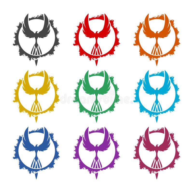 Phoenix Circle Logo Stock Illustrations – 713 Phoenix Circle Logo Stock ...