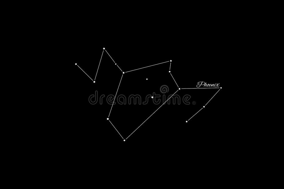 Phoenix Constellation, Cluster of Stars Stock Photo - Image of nebula ...