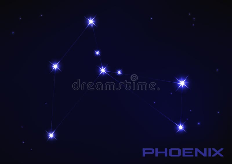 Phoenix constellation stock vector. Illustration of nebula - 47420901