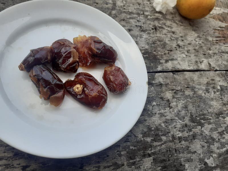 Phoenix Dactylifera the Scientific Name of Dates Stock Image - Image of ...