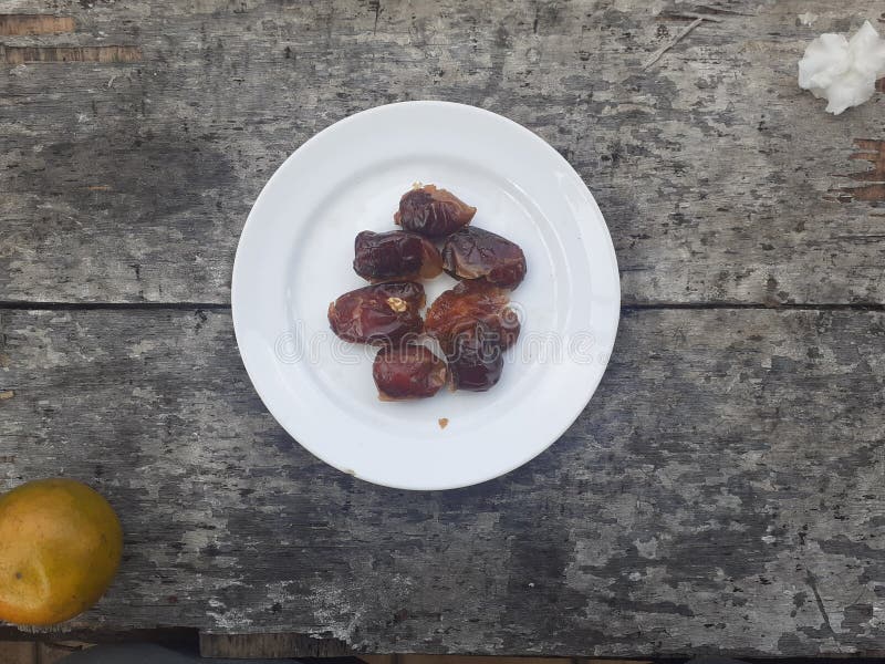 Phoenix Dactylifera the Scientific Name of Dates Stock Photo - Image of ...