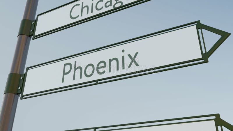 Phoenix Sign stock image. Image of desert, cactus, mountains - 4222133