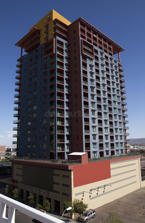 Phoenix Downtown Office Buildings Panorama Stock Image - Image of ...