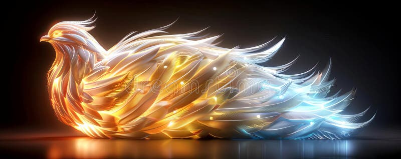 Phoenix with Elements of All Four Seasons, Symbolizing Continuous ...