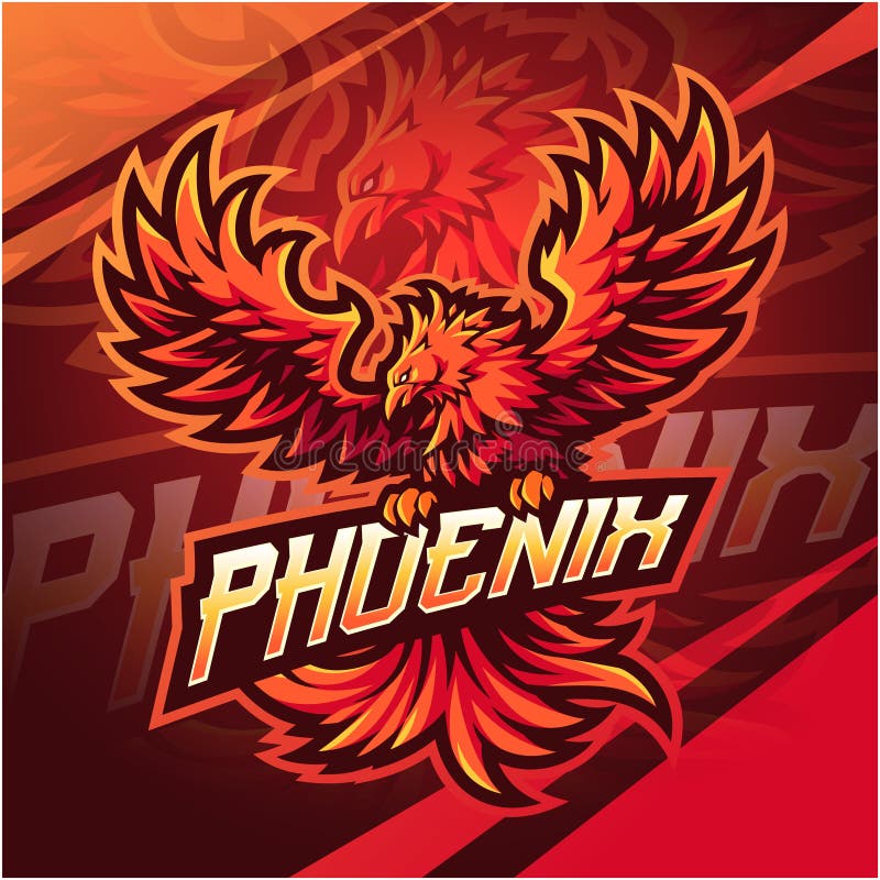 Phoenix Esport Mascot Logo Design Stock Vector - Illustration of mascot ...