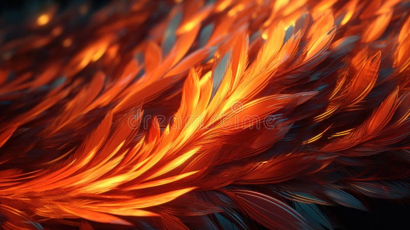 Phoenix Feather S Psychedelic Pattern Texture, Fantasy Mythological ...