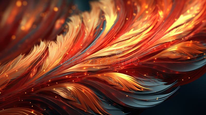Phoenix Feather S Psychedelic Pattern Texture, Fantasy Mythological ...