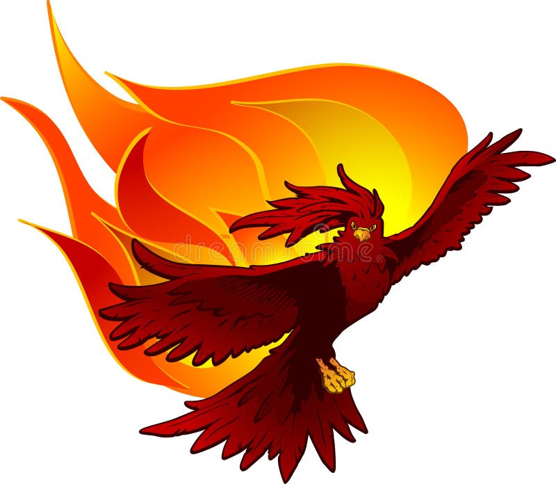 Phoenix on Fire stock vector. Illustration of flight - 14233946