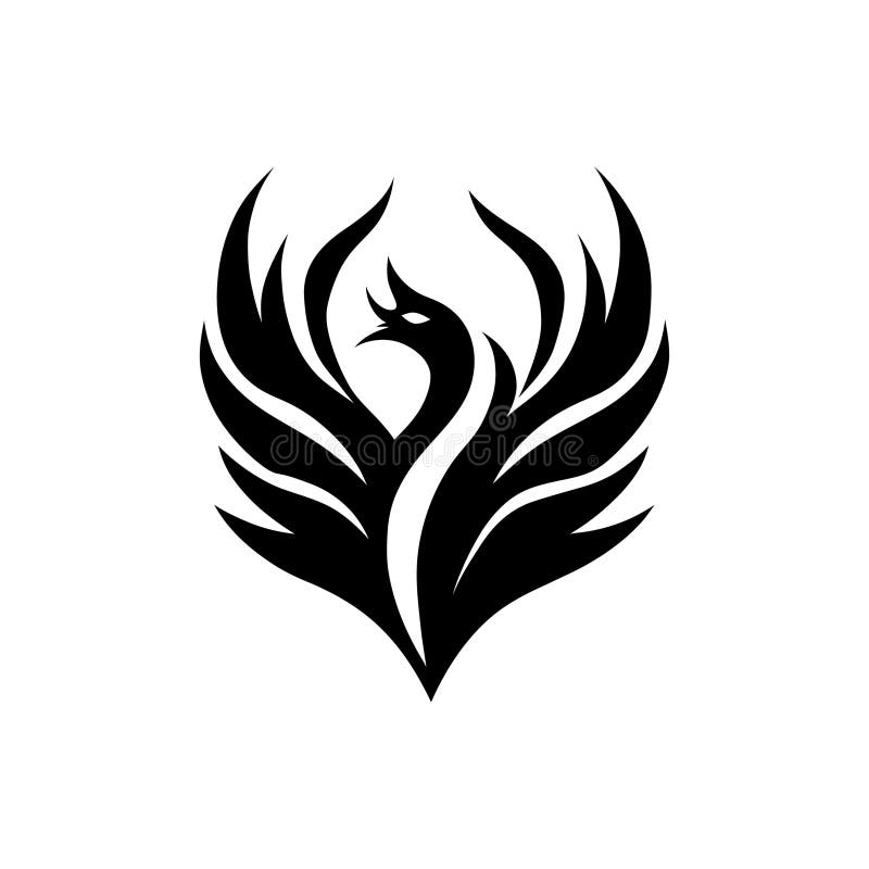 Phoenix Flame Logo Template Stock Vector - Illustration of fire ...