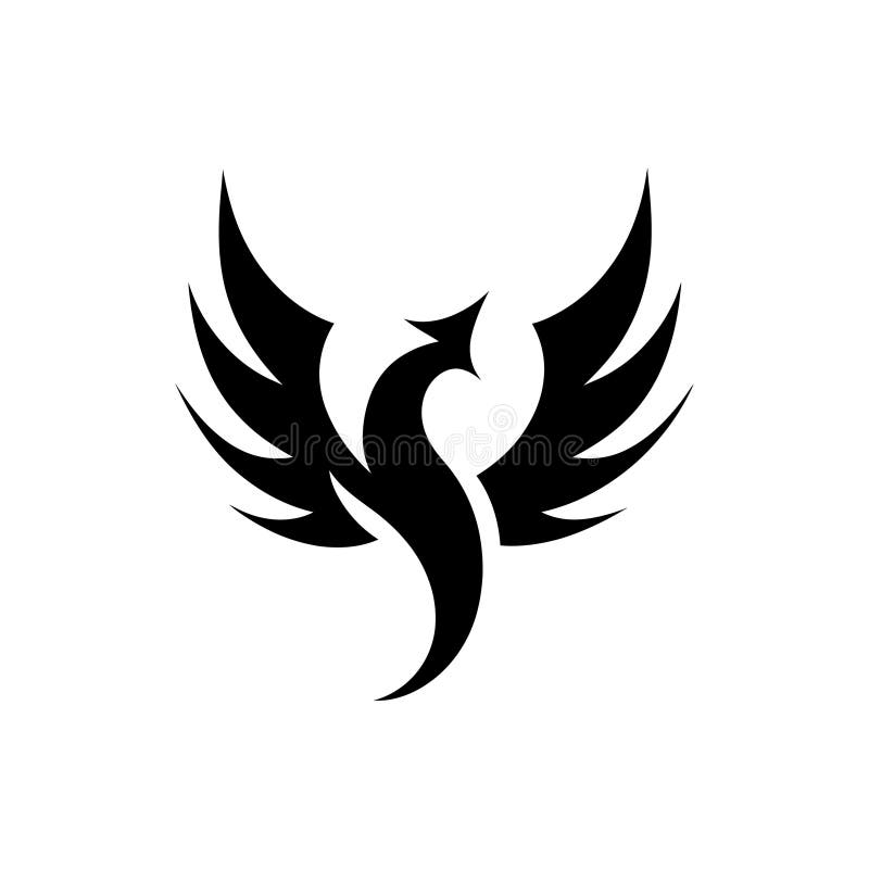 Phoenix flicker flame icon stock vector. Illustration of fire - 306213655