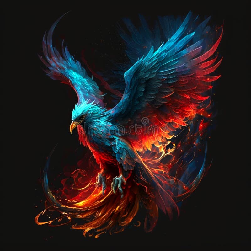 Phoenix Flames Logo Template Stock Vector - Illustration of designs ...