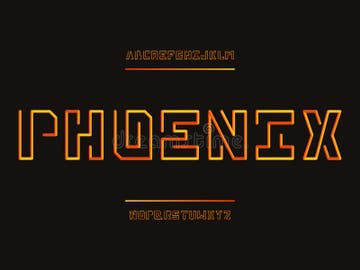 Phoenix Font Stock Illustrations – 5,035 Phoenix Font Stock ...