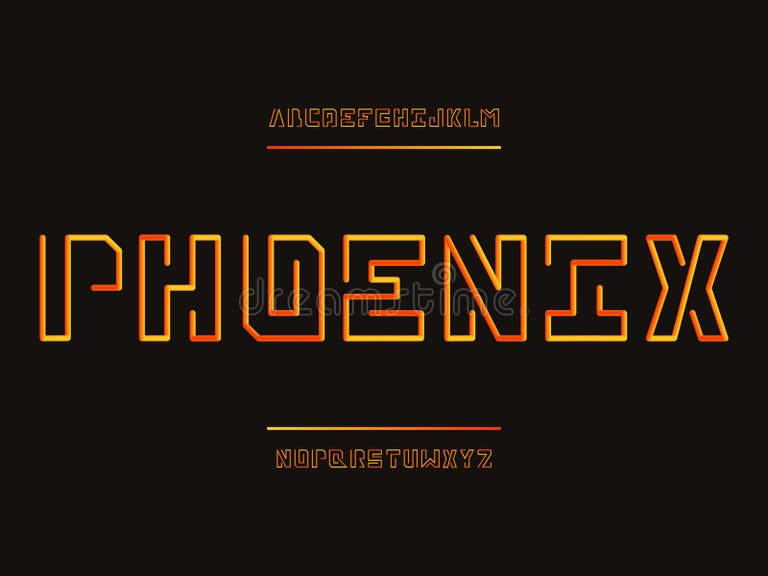 Phoenix Font Stock Illustrations – 5,035 Phoenix Font Stock ...