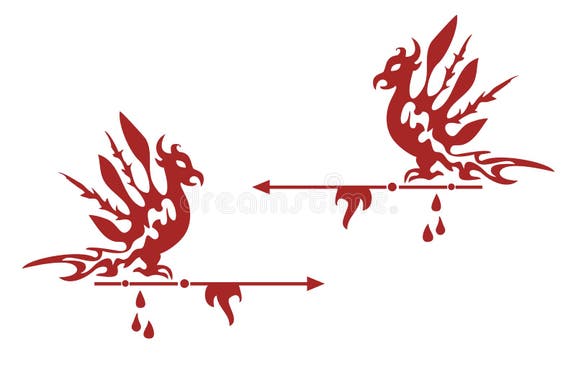 Phoenix frame stock vector. Illustration of falcon, hawk - 41841420