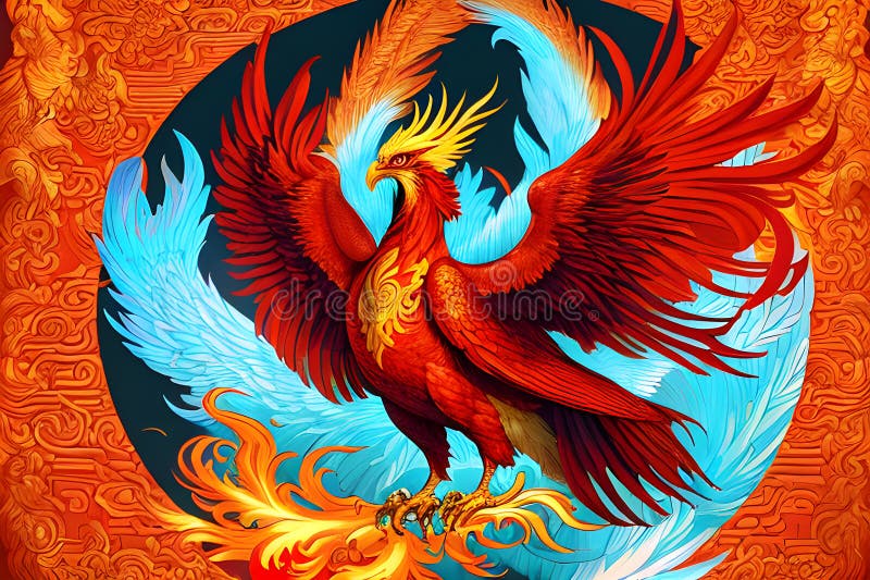 Phoenix Illustration Features a Majestic Phoenix Editorial Stock Image ...