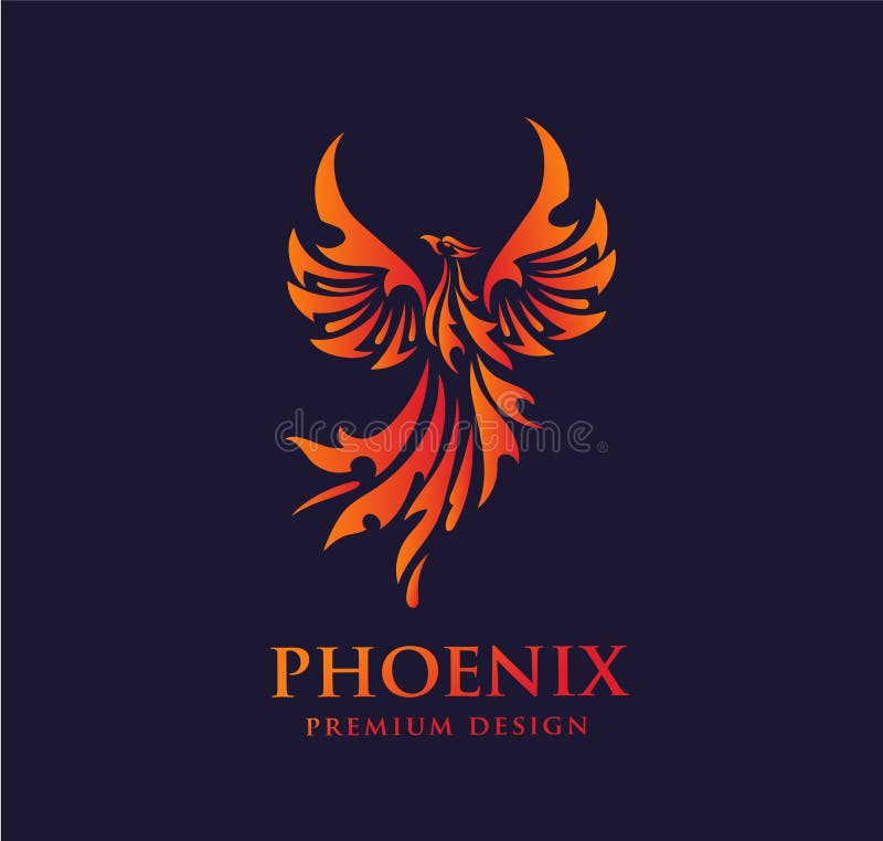 Abstract Phoenix Bird Logo Vector Illustration Stock Vector ...