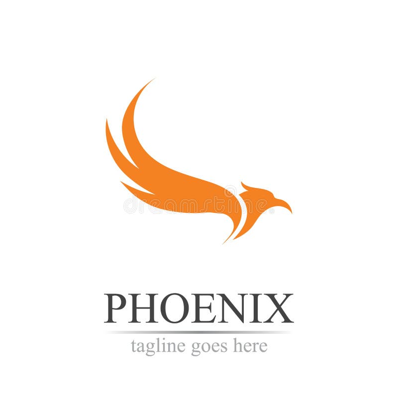 Phoenix Logo Design Vector Illustration Stock Vector - Illustration of ...