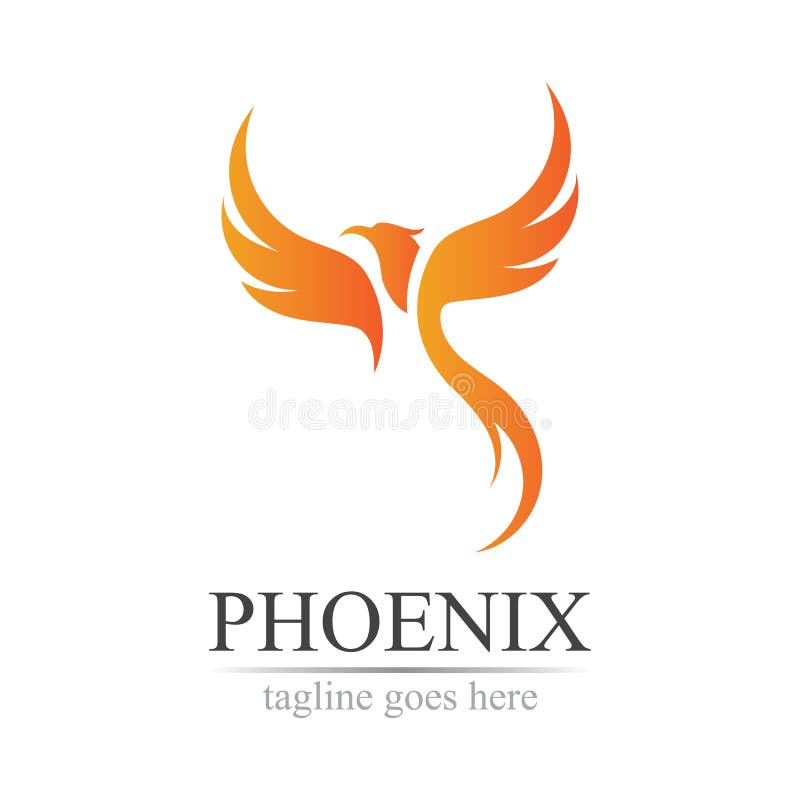 Phoenix Logo Design Vector Illustration Stock Vector - Illustration of ...