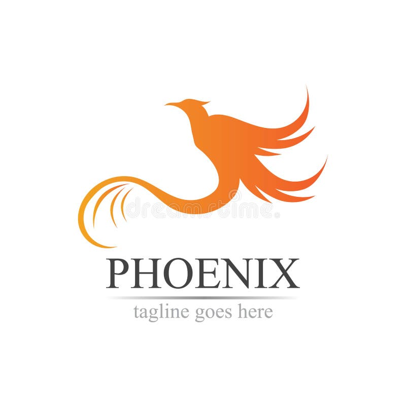 Phoenix Logo Design Vector Illustration Stock Vector - Illustration of ...