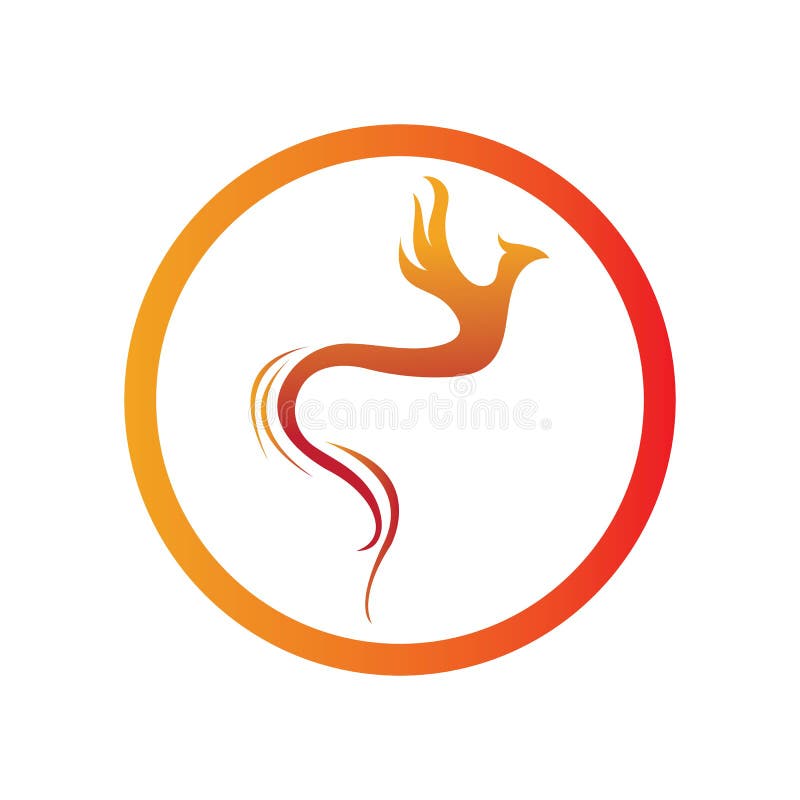 Phoenix Logo Design Vector Illustration Stock Vector - Illustration of ...