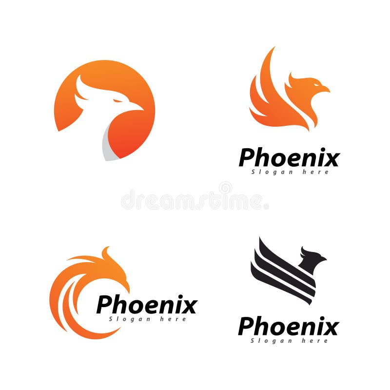 Phoenix Logo Design Vector Template Stock Vector - Illustration of ...