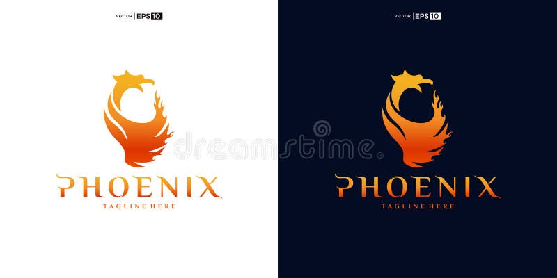 Phoenix Logo Flying Bird Abstract Design Inspiration. Stock Vector ...