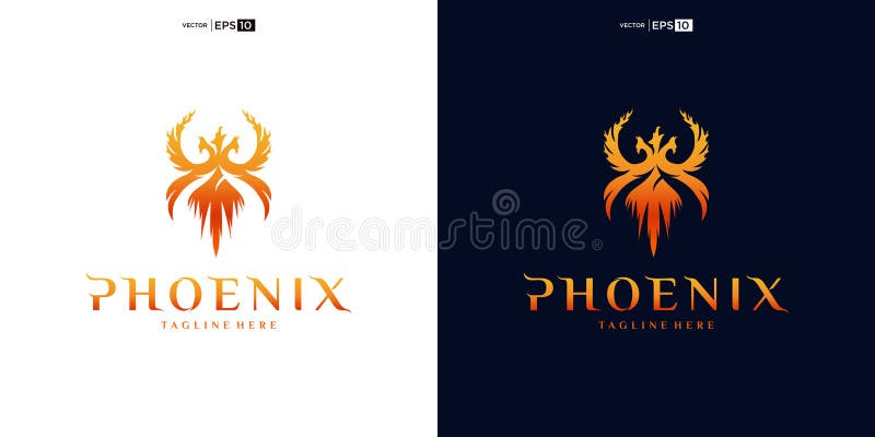 Phoenix Logo Flying Bird Abstract Design Inspiration. Stock Vector ...
