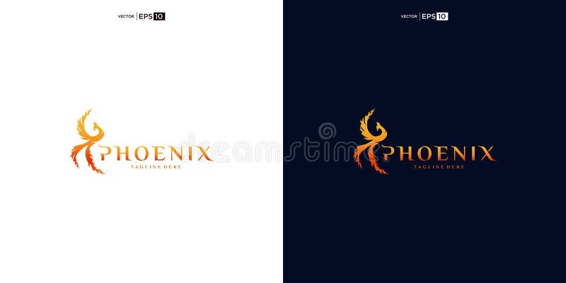 Phoenix Logo Flying Bird Abstract Design Inspiration. Stock Vector ...