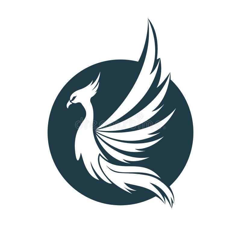 Phoenix Rising Logo Black Stock Illustrations – 152 Phoenix Rising Logo ...