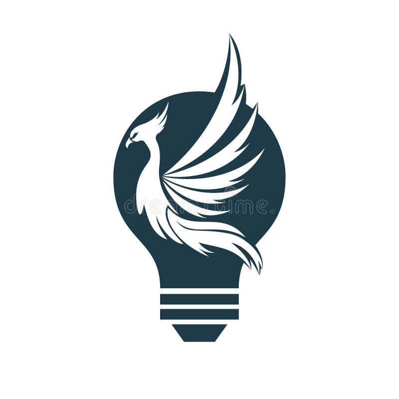 Phoenix Rising Logo Black Stock Illustrations – 152 Phoenix Rising Logo ...