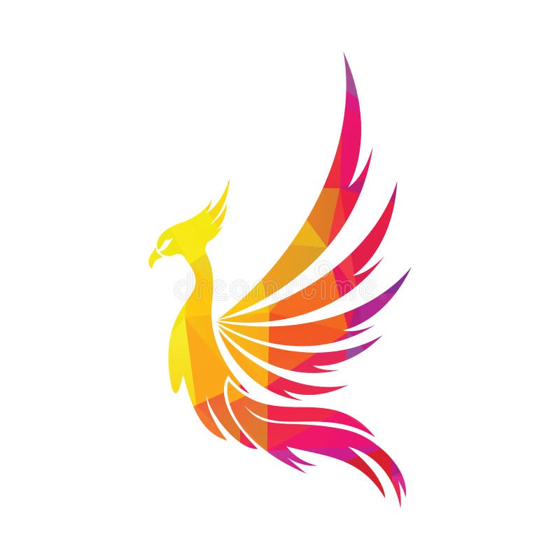 Phoenix Rising Logo Black Stock Illustrations – 152 Phoenix Rising Logo ...