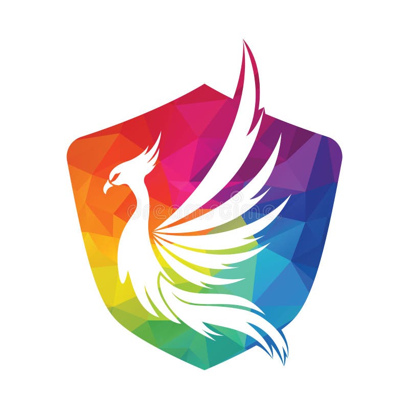Phoenix Rising Logo Black Stock Illustrations – 152 Phoenix Rising Logo ...