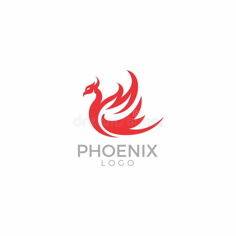 Phoenix Logo Simple and Clean Design. Phoenix Vector Illustration Stock ...