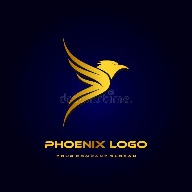 Gold Phoenix Logo Stock Illustrations – 859 Gold Phoenix Logo Stock ...