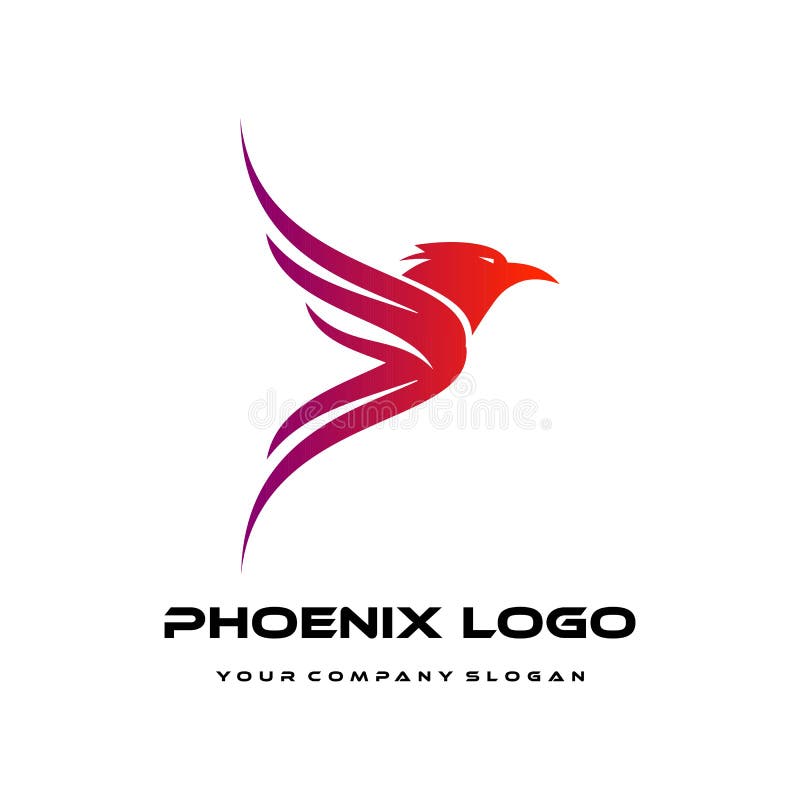 Phoenix Logo Template, Luxury Design Vector, Icon Stock Illustration ...