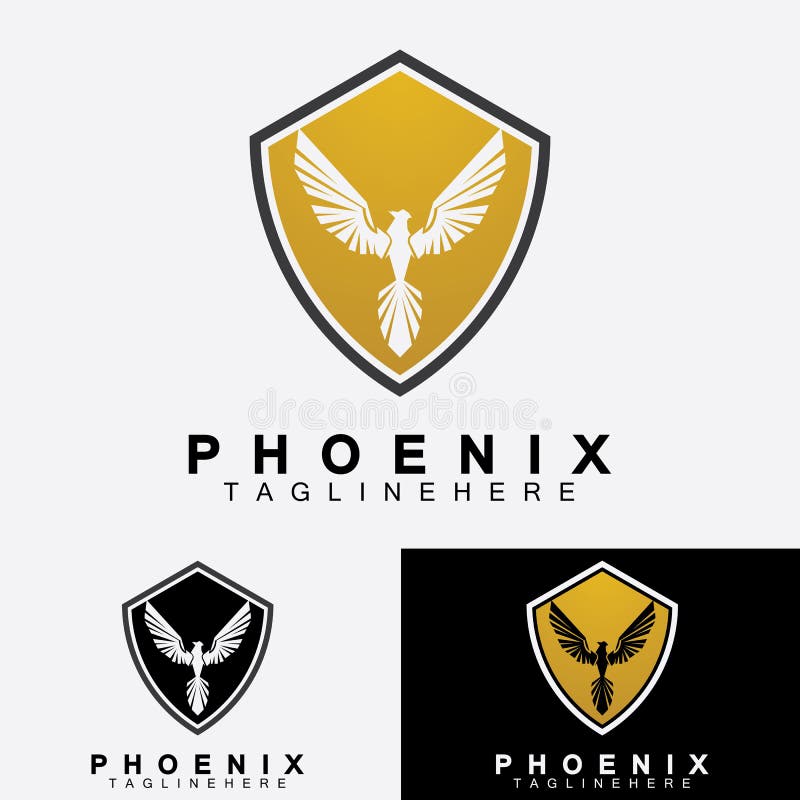 Phoenix Logo Vector Illustration Design Template Stock Vector ...