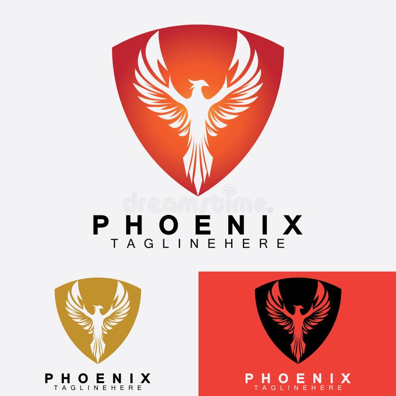 Phoenix Logo Vector Illustration Design Template Stock Vector ...