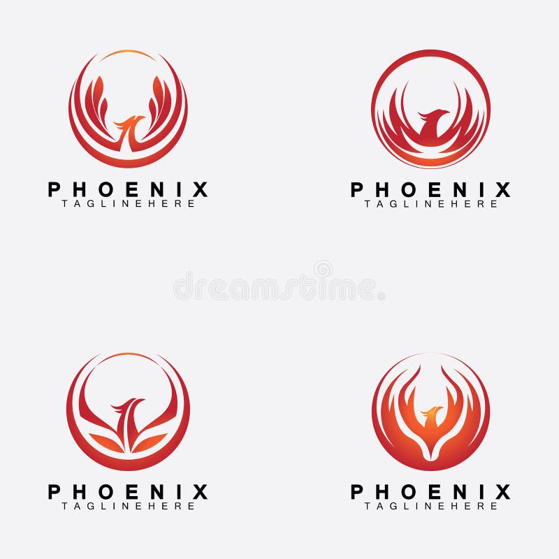Phoenix Logo Vector Illustration Design Template Stock Vector ...
