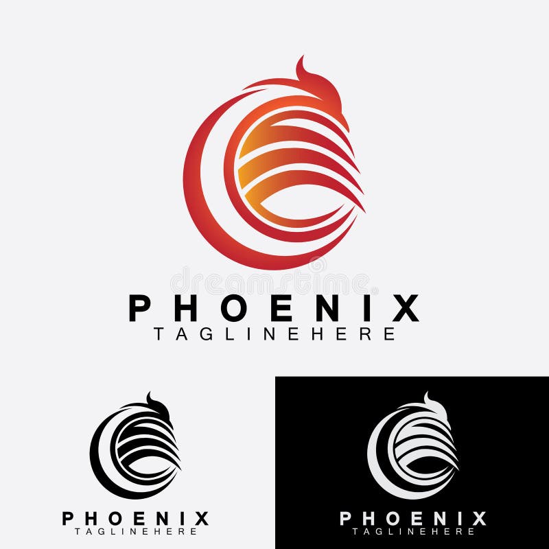 Phoenix Logo Vector Illustration Design Template Stock Vector ...