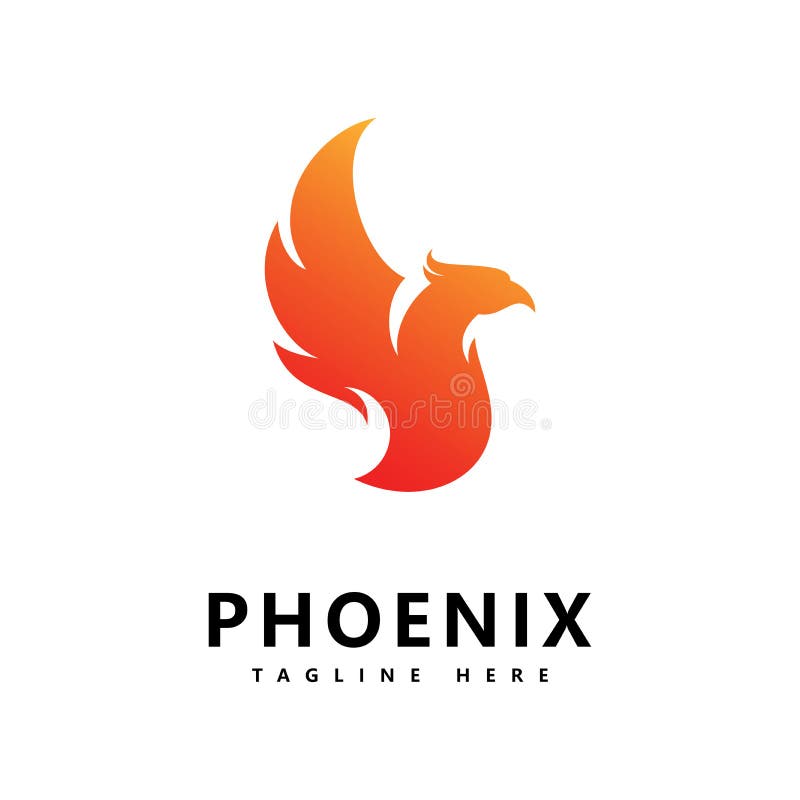 Phoenix Logo Vector Template Design Stock Vector - Illustration of logo ...